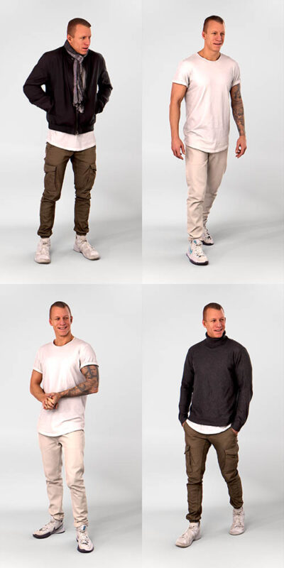 Posed, Rigged & Animated 3D People Shop | RENDERPEOPLE