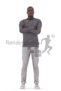 Jamal Animated 002 Standing | RENDERPEOPLE