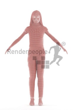 Rin Rigged 006 | RENDERPEOPLE