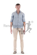 Sebastian Animated 003 Standing | RENDERPEOPLE