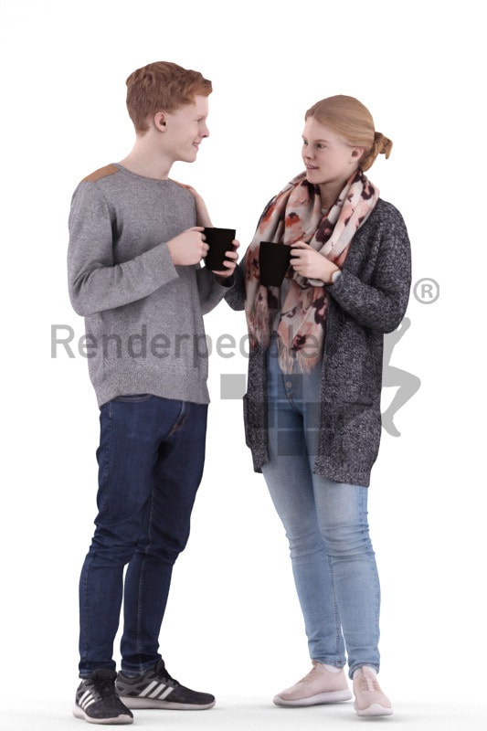 Sharon & William Posed 002 | RENDERPEOPLE