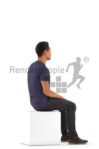 Shawn Animated 001 Sitting | RENDERPEOPLE