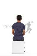 Shawn Animated 001 Sitting | RENDERPEOPLE