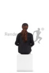 Tiffany Animated 001 Sitting | RENDERPEOPLE